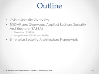 SABSA vs. TOGAF in a RMF NIST 800-30 context | PDF