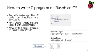 Raspberry pi introduction | PPTX