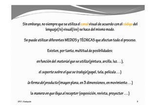 EPV1. T1. INTROD. LENGUAJE VISUAL | PDF