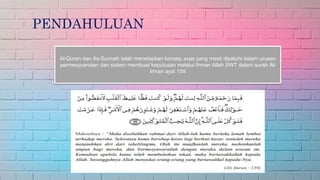 Topik 1 Peranan Al-Quran & As-sunnah (bidang politik) | PPTX