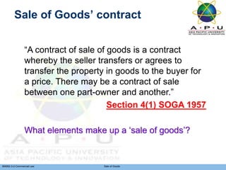 T1 sale of goods | PPTX