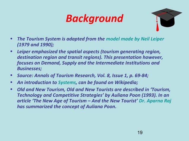Introduction Tourism System (NEW VERSION 2017) | PPT | Travel