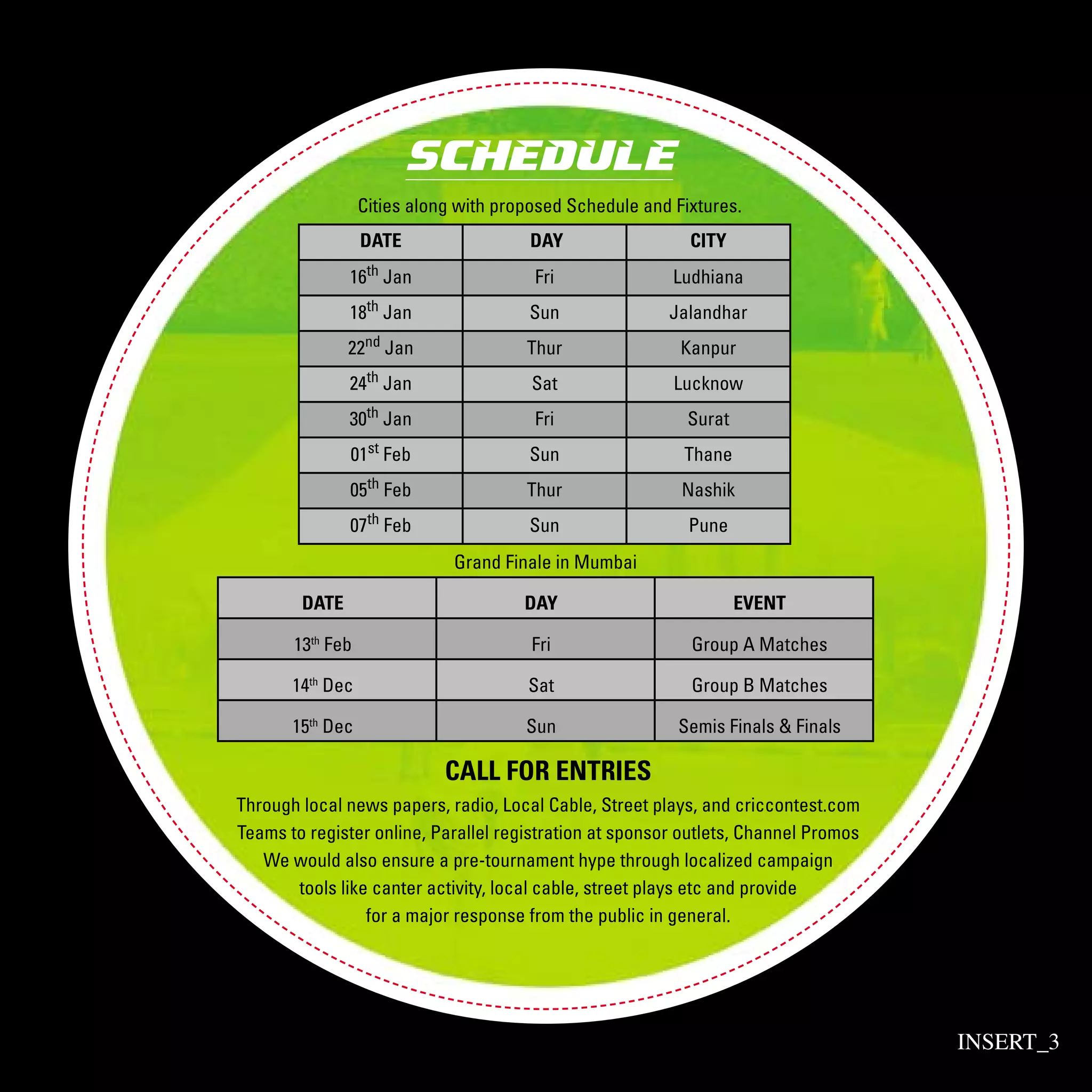 T 10 Gully Cricket Brochure | PDF