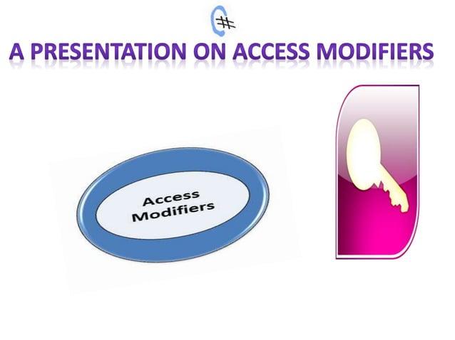 access modifiers | PPT