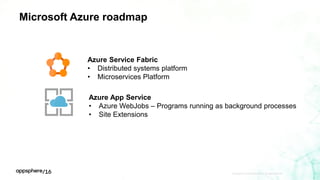 Under the Hood: Monitoring Azure and .NET - AppSphere16 | PDF