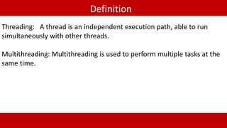 multi threading | PPTX
