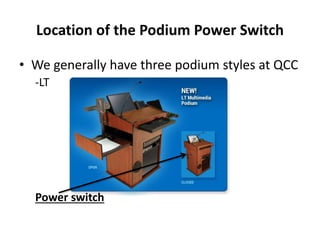 Using the Mini Classroom Podium | PPT