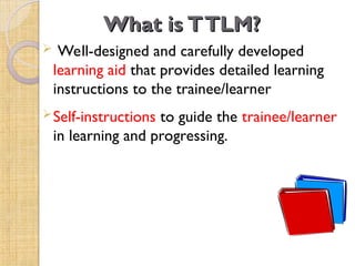 T11a Introduction to TTLM preparation for tvet | PPT
