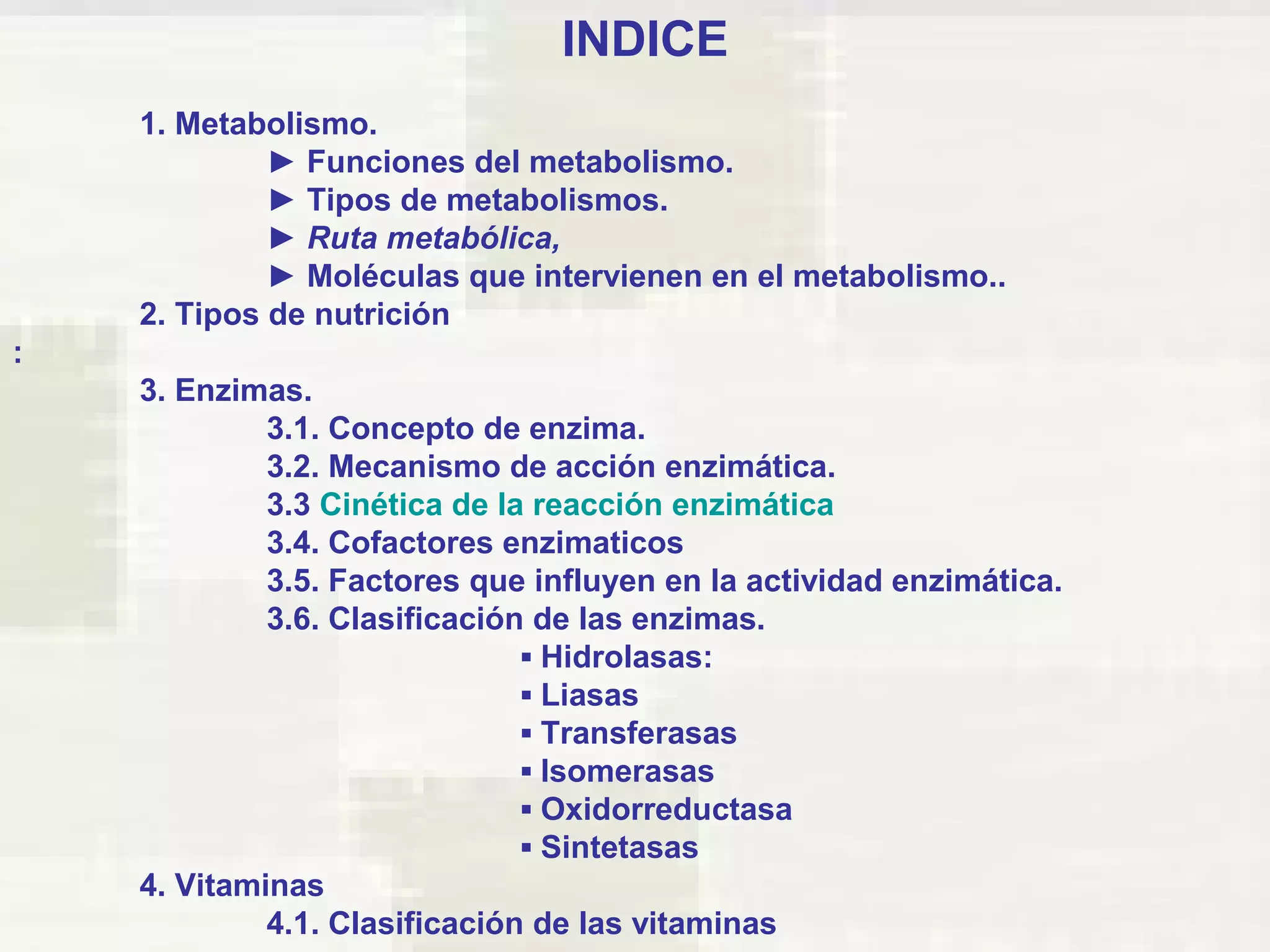 T 11 metabolismo celular, enzimas vitaminas | PPT