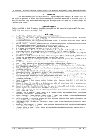Evaluation of Plasma Creatine Kinase Activity and Inorganic Phosphate among Sudanese Patients ...