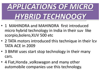 micro-hybrid technology | PPT