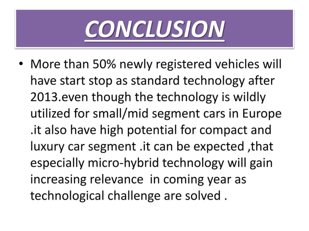 micro-hybrid technology | PPT
