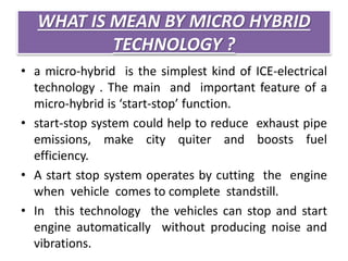 micro-hybrid technology | PPT