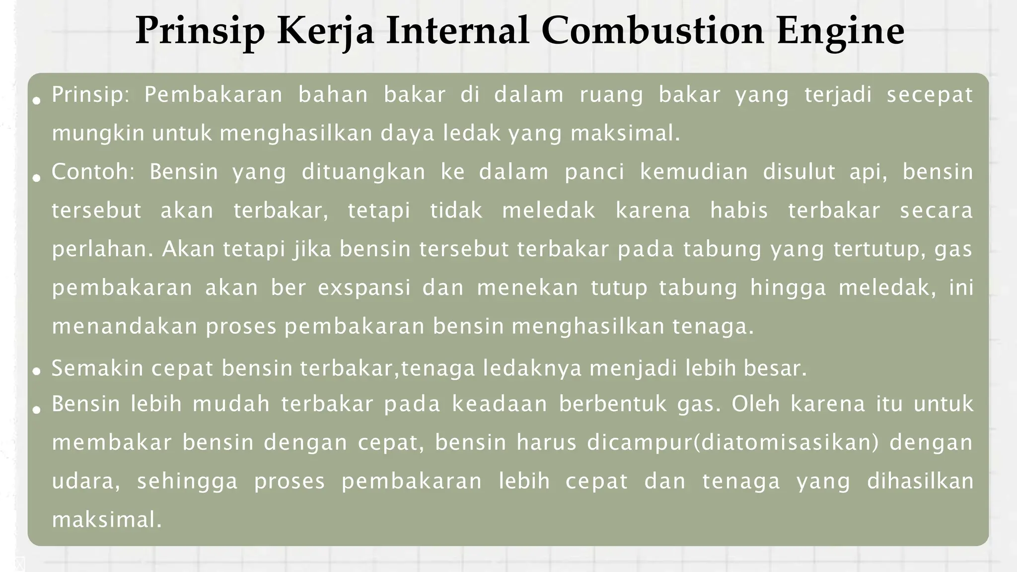 Mesin pembakaran dalam motor bakar motor | PPTX