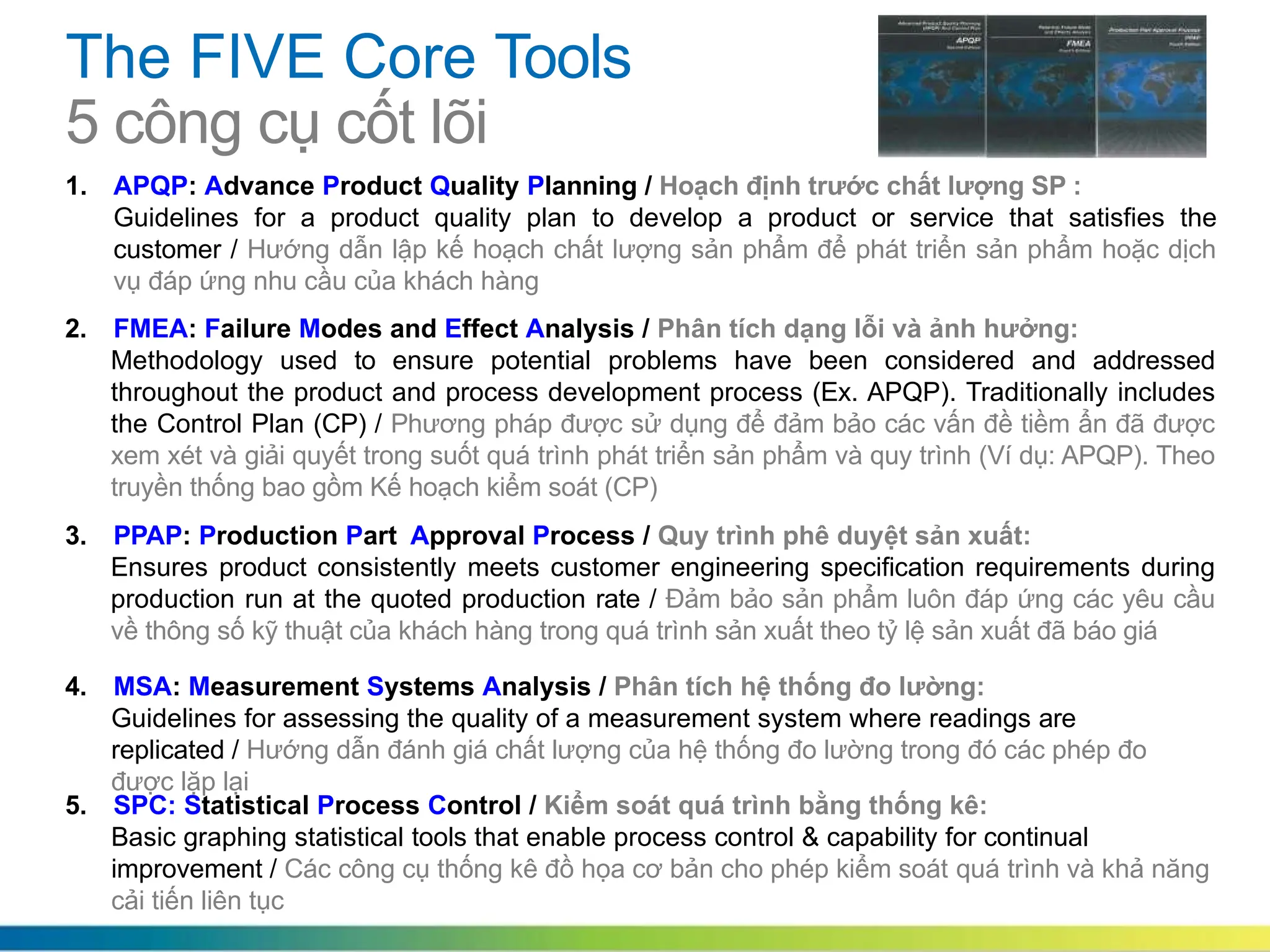 T12 Core Tools - The Alphabet Soup of APQP, PPAP, FMEA, SPC and MSA - JD Marhevko.pptx