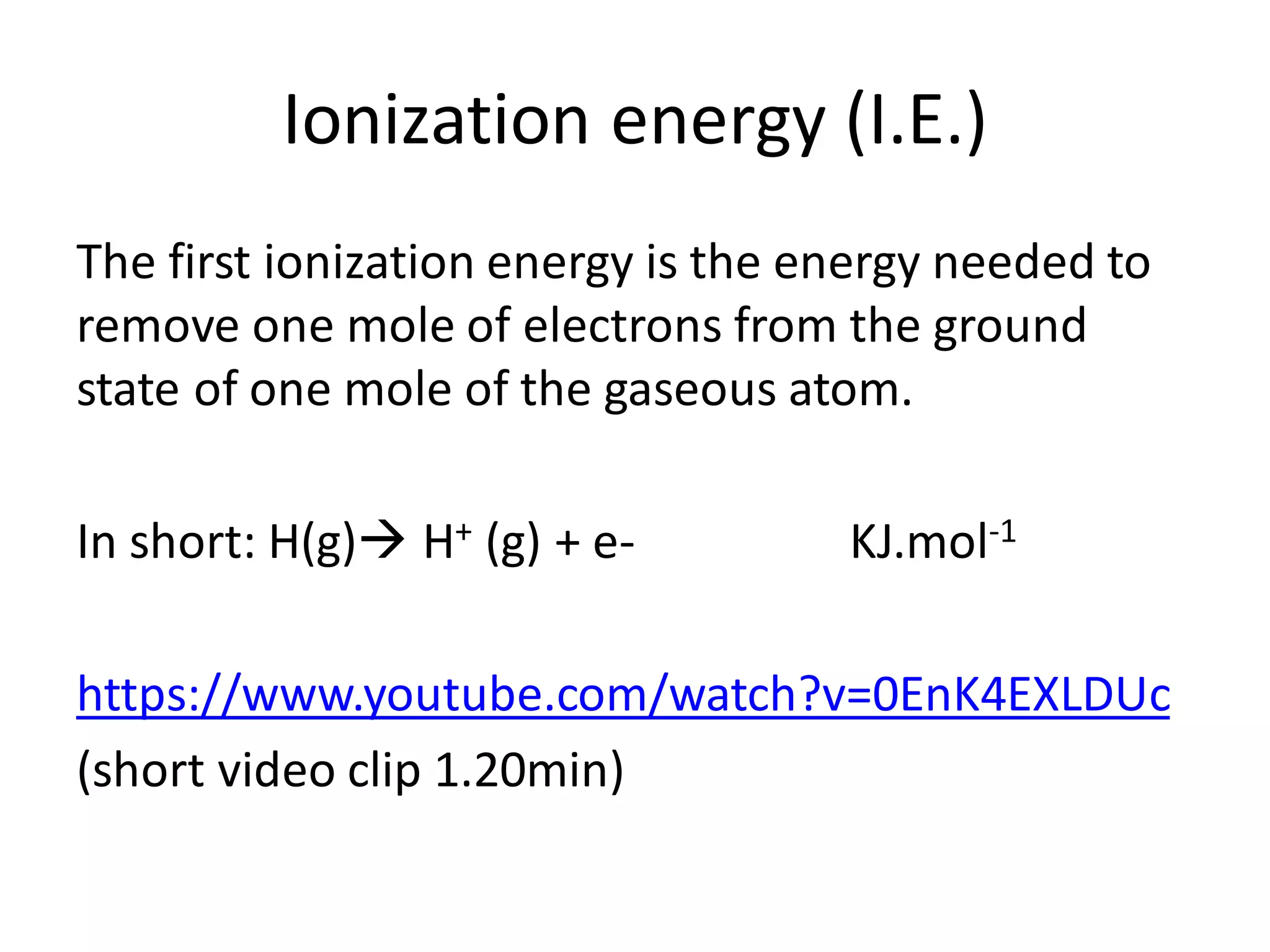 T12 IB Chemistry Atomic structure | PDF