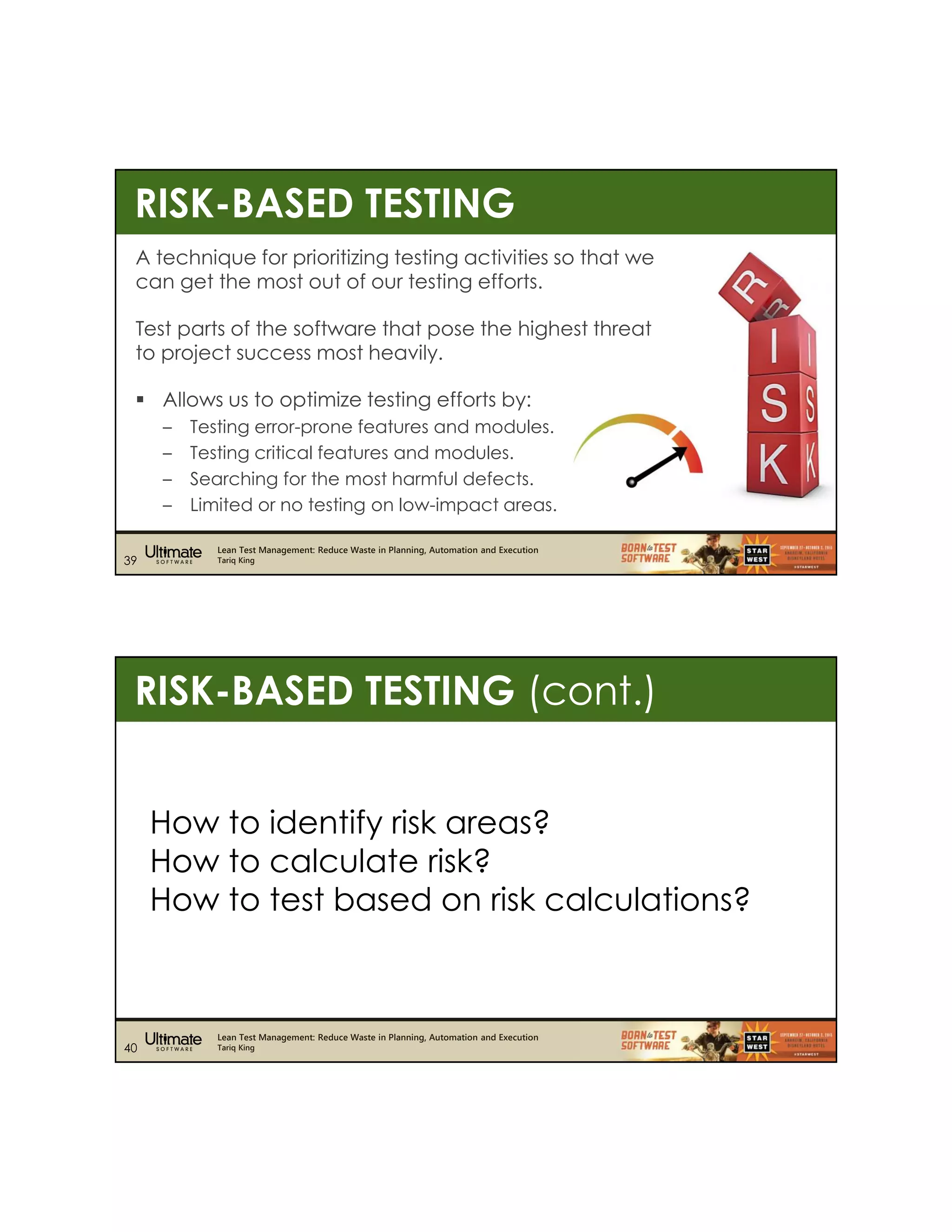 Lean Test Management: Reduce Waste in Planning, Automation, and ...
