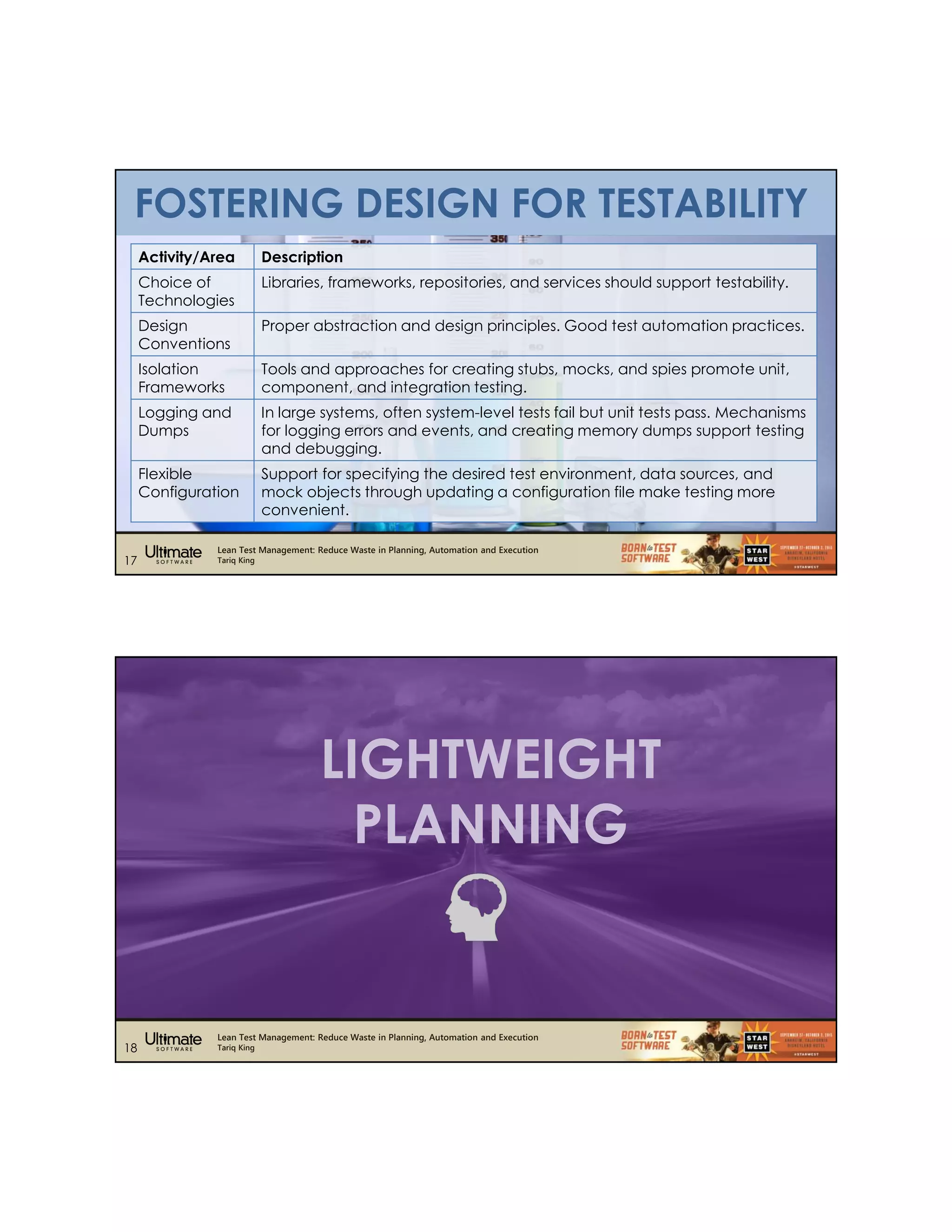Lean Test Management: Reduce Waste in Planning, Automation, and ...