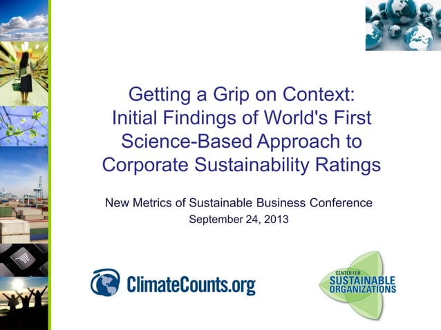 Getting a Grip on Context: Initial Findings of World's First Science ...