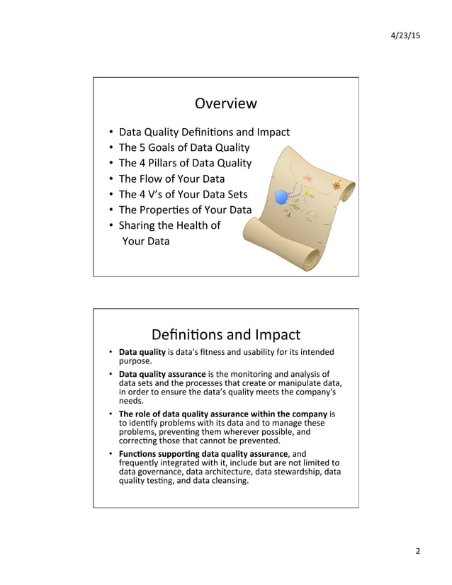 Survival Guide: Taming the Data Quality Beast | PDF