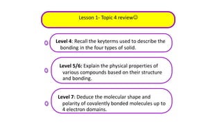 T14 IB Chemistry Structure & Bonding | PDF