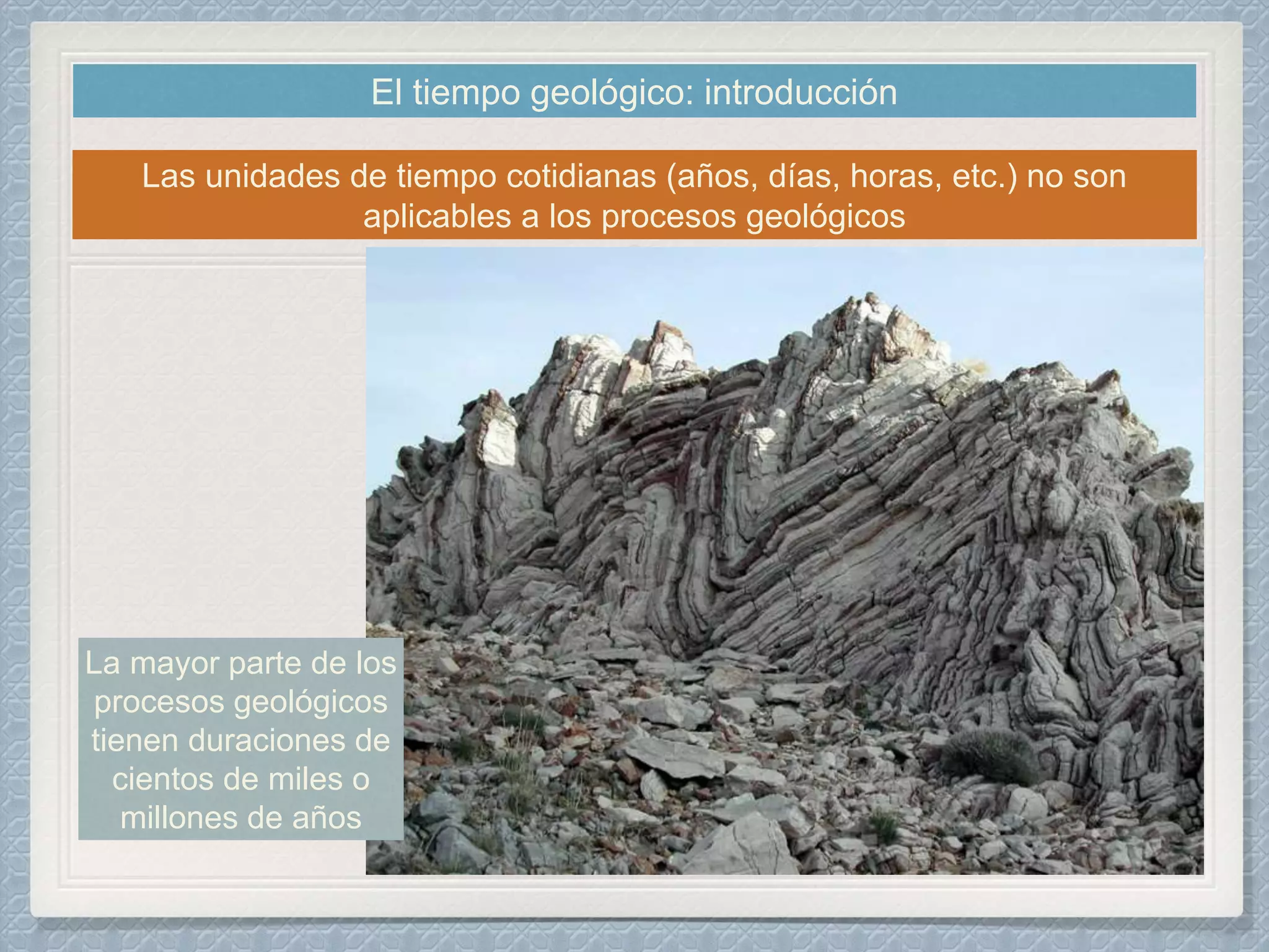 El tiempo geologico y la datación relativa | PPTX