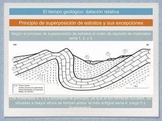 El tiempo geologico y la datación relativa | PPTX