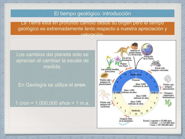 El tiempo geologico y la datación relativa | PPTX