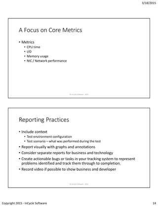 Implement an Enterprise Performance Test Process | PDF