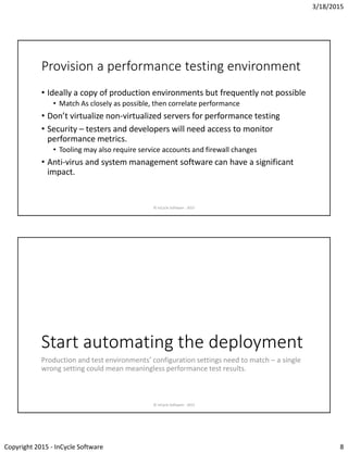 Implement an Enterprise Performance Test Process | PDF