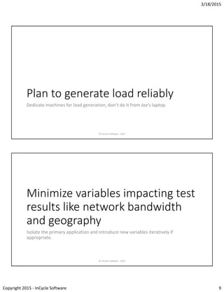 Implement an Enterprise Performance Test Process | PDF