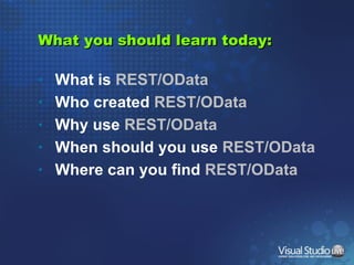 Building RESTful Applications with OData | PPT