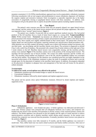 Esthetics Congenitally Missing Lateral Incisors: Single-Tooth Implants ...