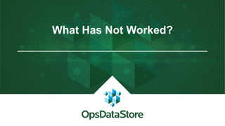 Click to Disk Troubleshooting with AppDynamics and OpsDataStore - AppSphere16 | PDF