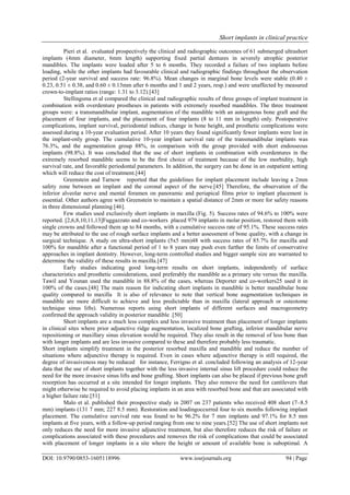 Short implants in clinical practice | PDF | Bone and Joint Conditions ...