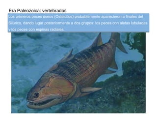 Vertebrados en el paleozoico | PPTX