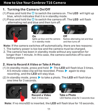 Conbrov T16 Mini Camera user manual | PDF