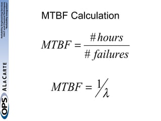 Perils of an Old Metric: MTBF | PPT