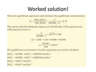 T17 IB Chemistry Equilibrium | PDF