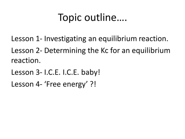 T17 IB Chemistry Equilibrium | PPT