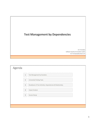 Manage Testing by Dependencies—Not Activities | PDF