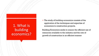 Building Economics Tutorial | PDF