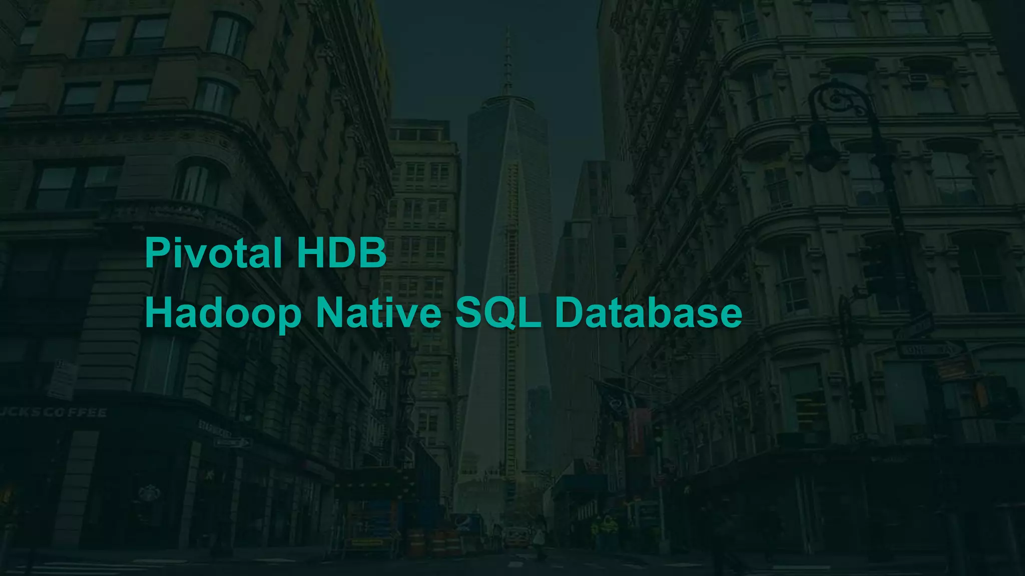 Pivotal Big Data Suite: A Technical Overview | PDF