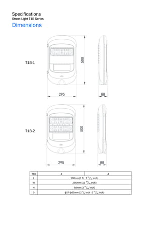 LH-T1B series street light | PDF
