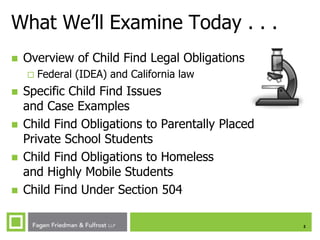 SES FALL 2014: Child Find Under the Microscope | PPTX