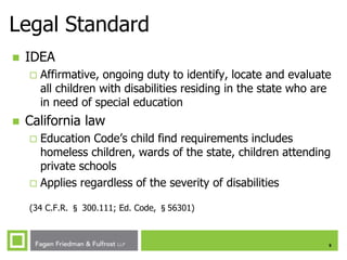 SES FALL 2014: Child Find Under the Microscope | PPTX