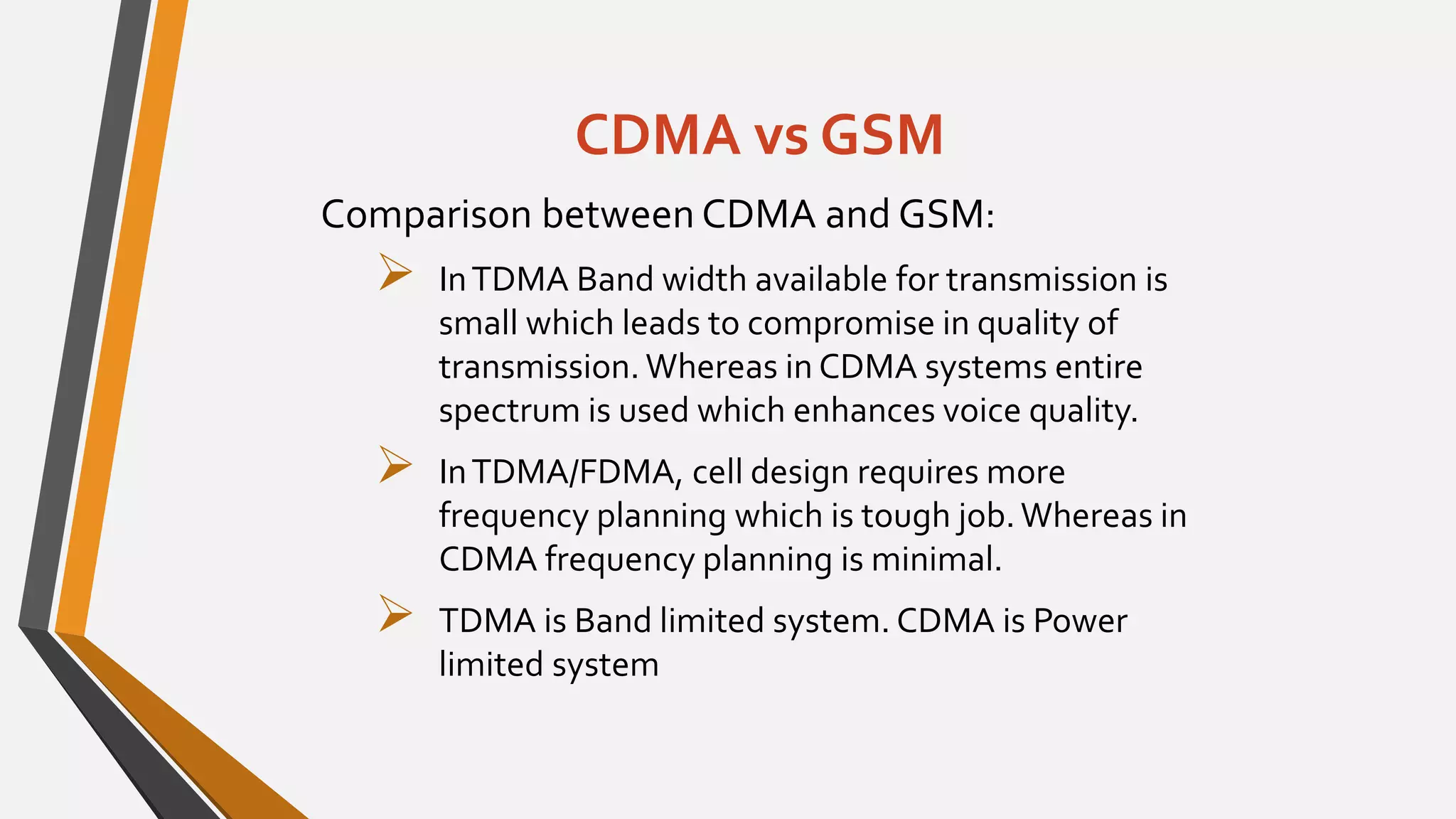 Gsm Vs Cdma Ppt