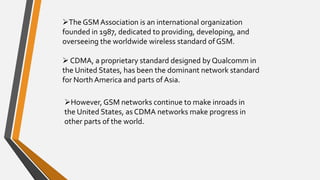 GSM VS CDMA | PPTX
