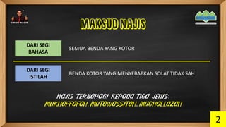 Pelajaran 19 - SUCI DARIPADA NAJIS (Tingkatan 1 KSSM) | PDF