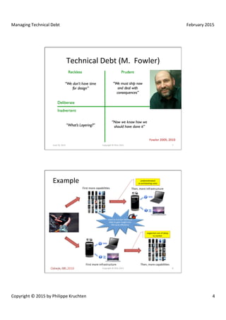 Managing Technical Debt | PDF